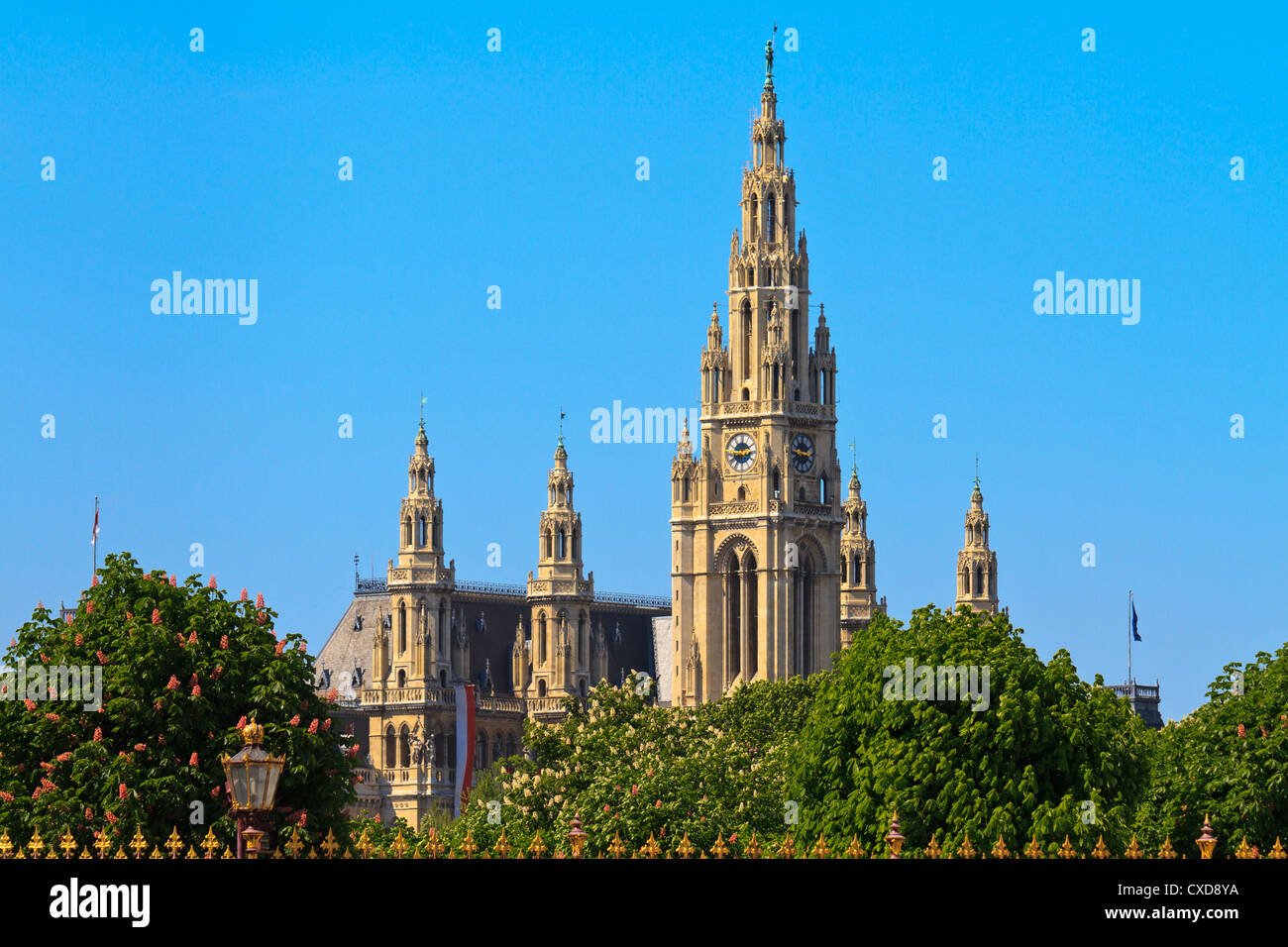 Facciata del municipio facciata vienna wien austria europa immagini e ...