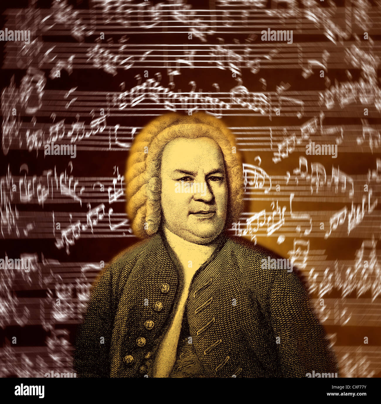 Johann Sebastian Bach, 1685 - 1750, un compositore tedesco e di organo ...