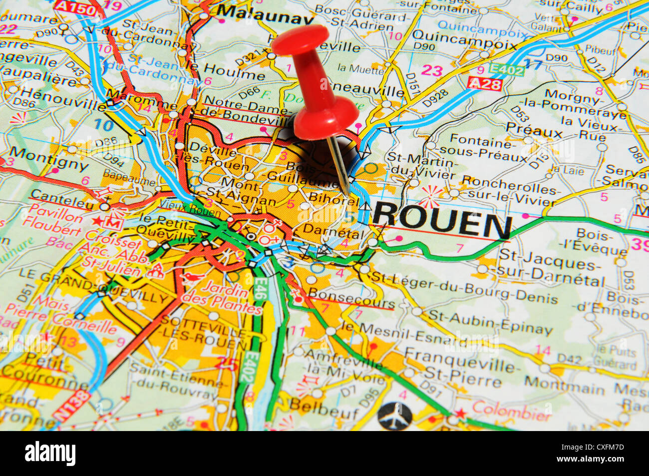Mappa di rouen immagini e fotografie stock ad alta risoluzione - Alamy