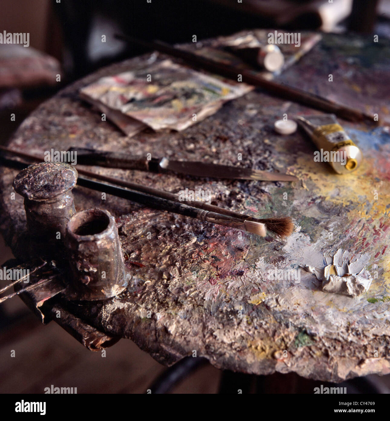 Tavolozza dei colori dei pittori immagini e fotografie stock ad alta ...