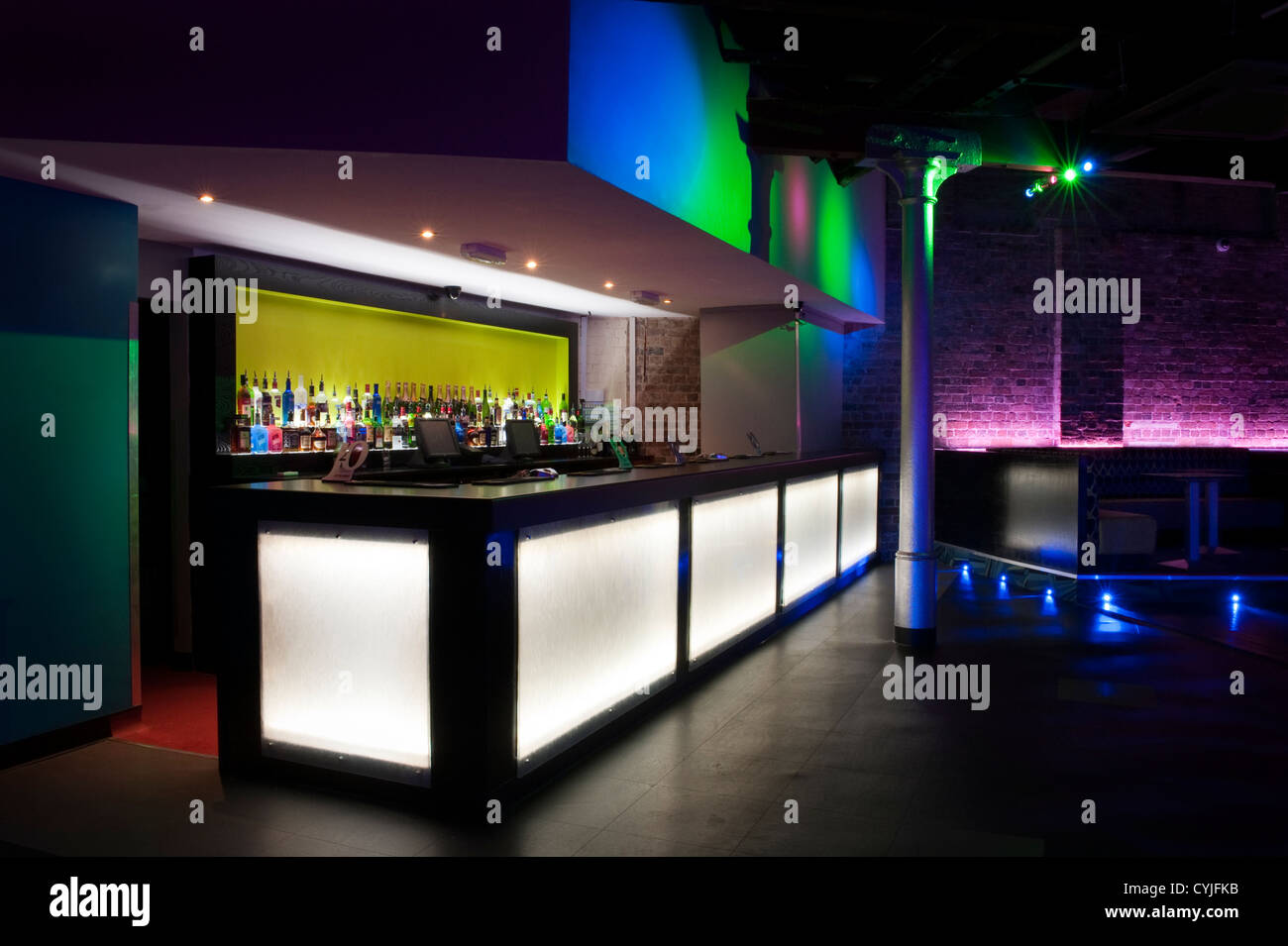 Night club area bar interior design Foto stock Alamy