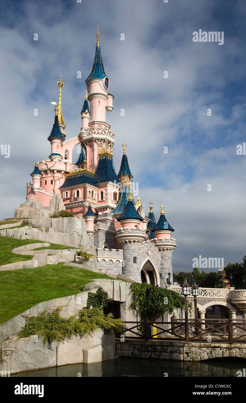 Sleeping Beauty il castello di Disneyland Paris (Euro Disney Foto stock ...