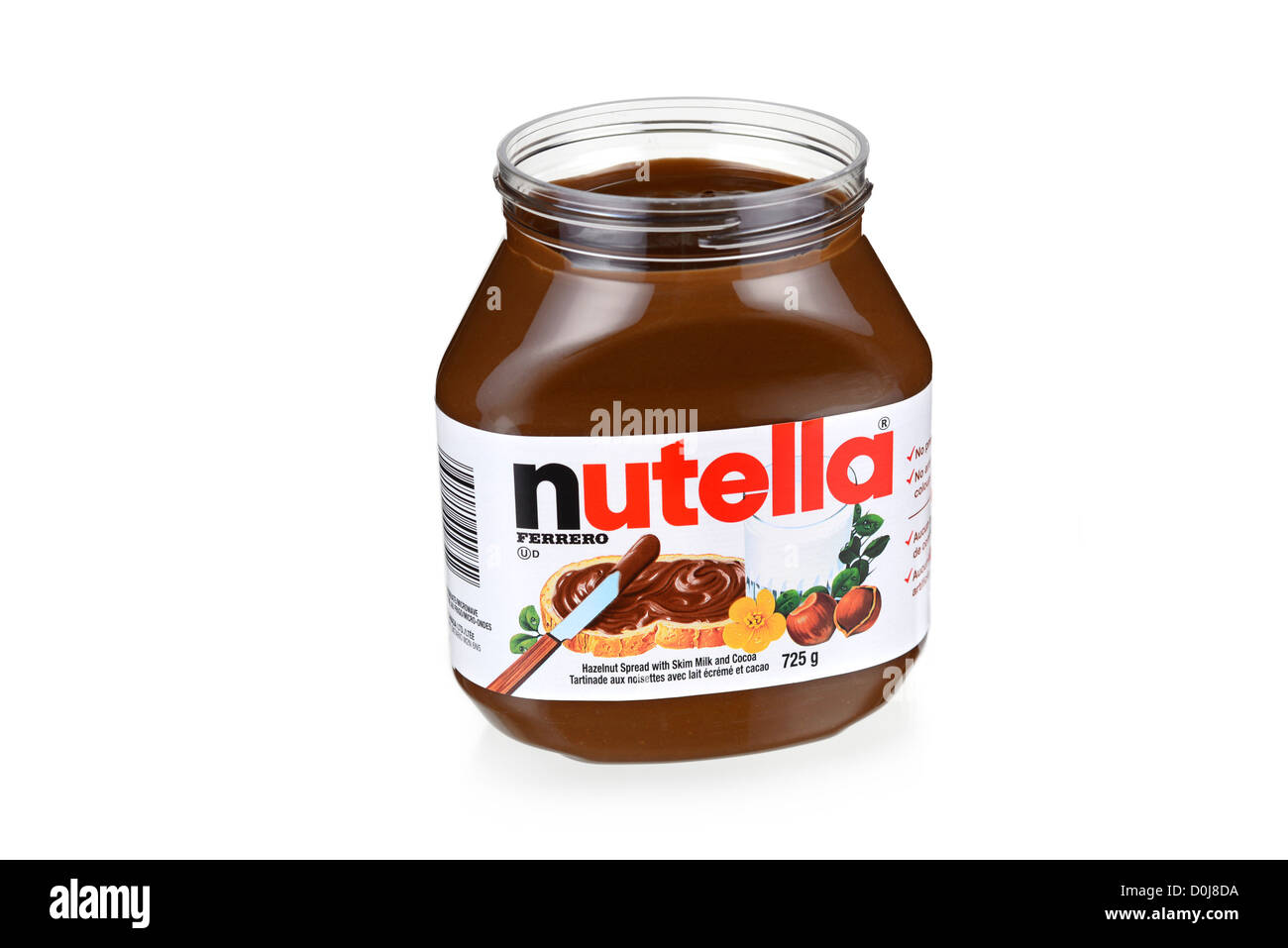 Barattolo di nutella tagliato immagini e fotografie stock ad alta ...