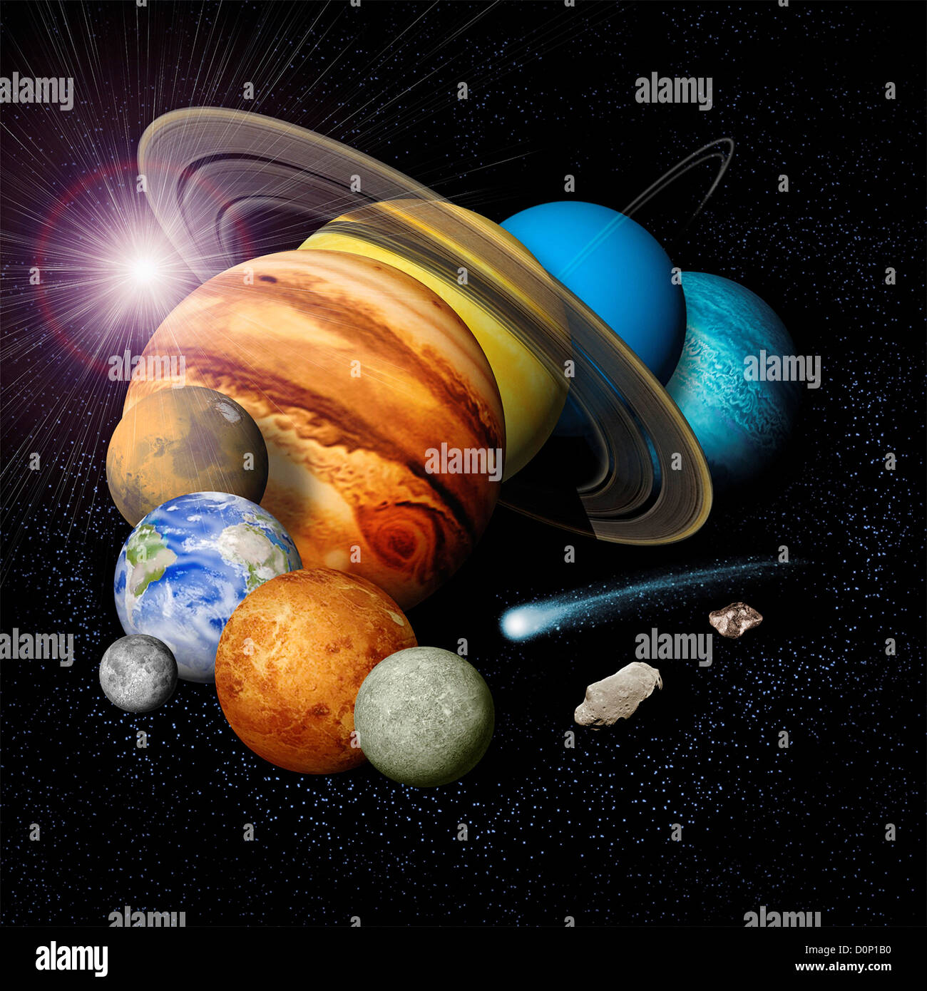 Pianeti del sistema solare immagini e fotografie stock ad alta ...