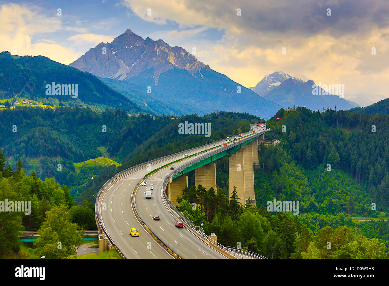 Austria, Brennero, Pass, Europabrücke, Bridge, Tirol, alpi, autostrada ...