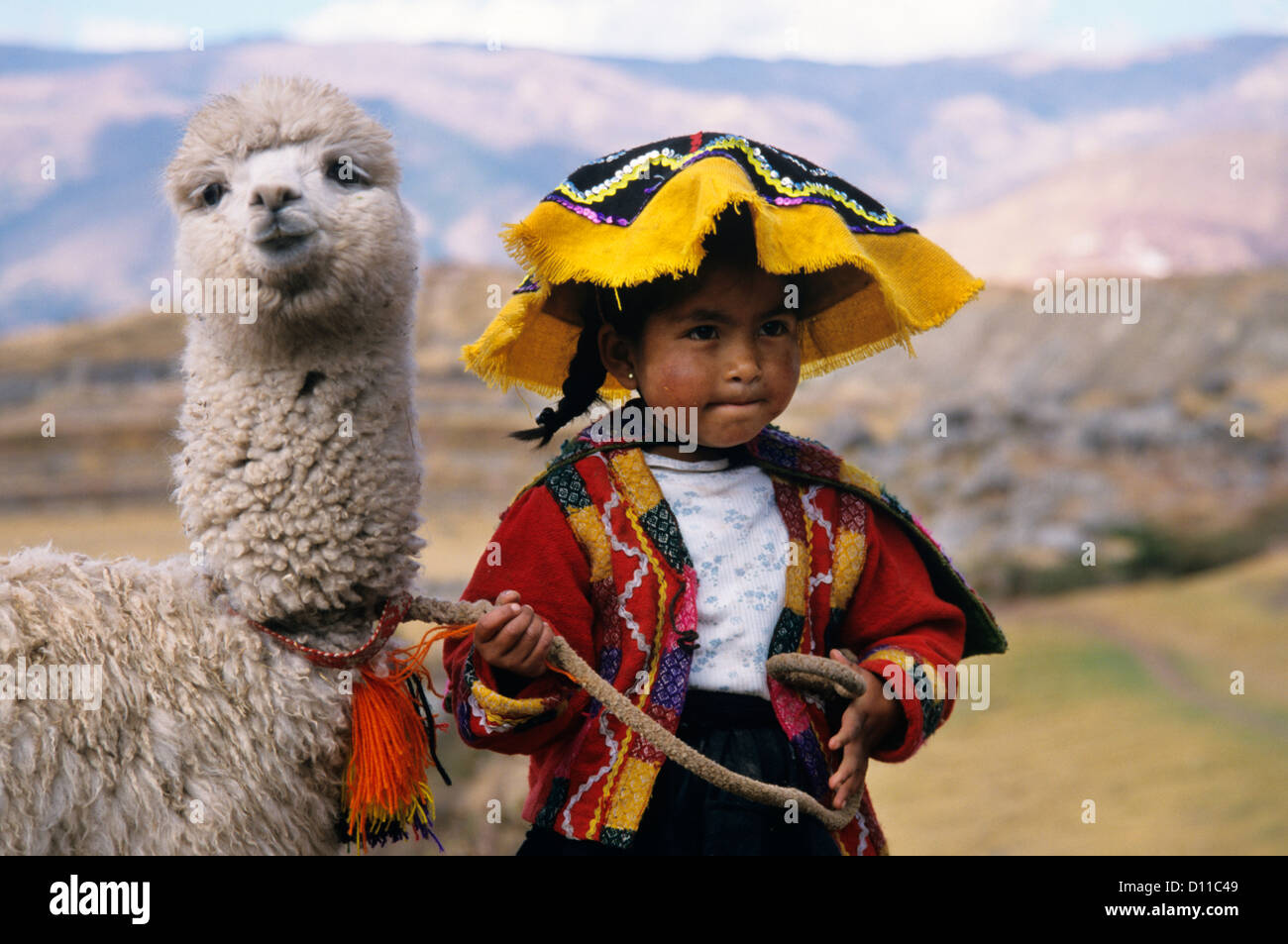 Quechua indian child cuzco peru immagini e fotografie stock ad alta ...
