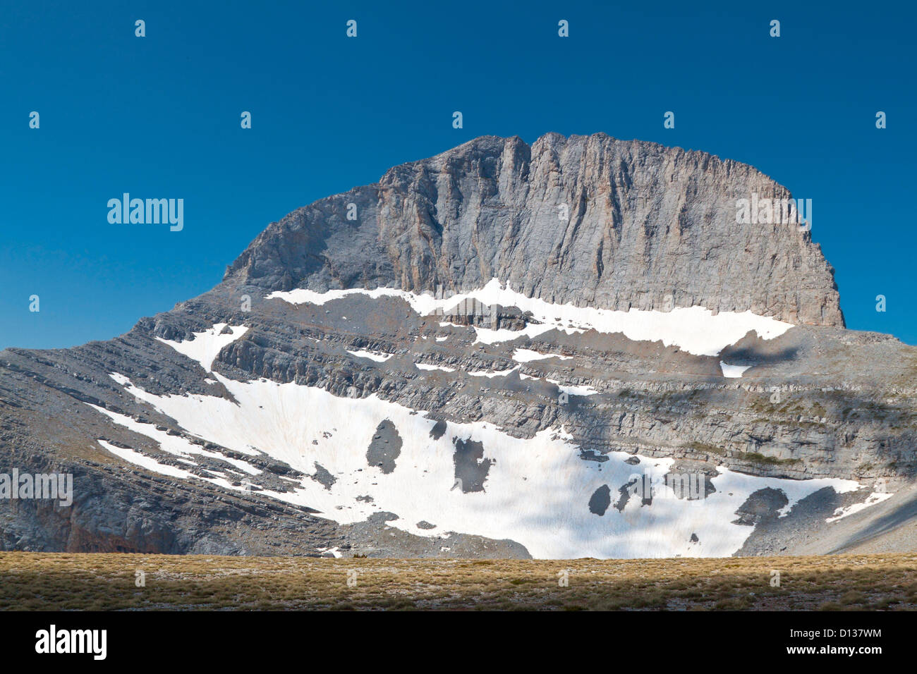 Olympos mountain in Grecia. Il trono di Zeus o picco Stefani Foto stock ...