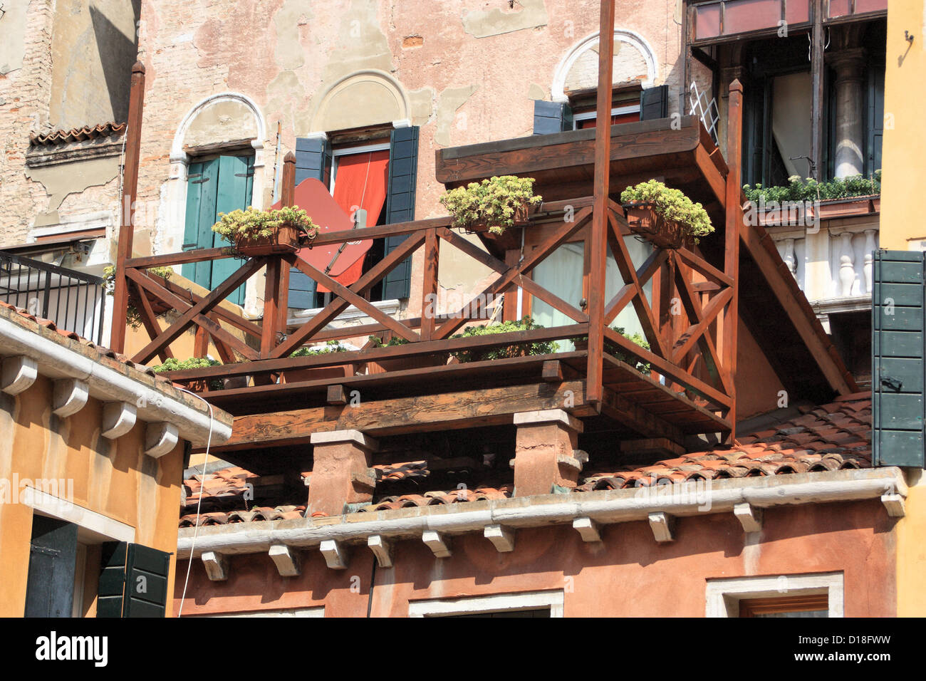 Altana - La terrazza su tetto veneziana Foto stock - Alamy