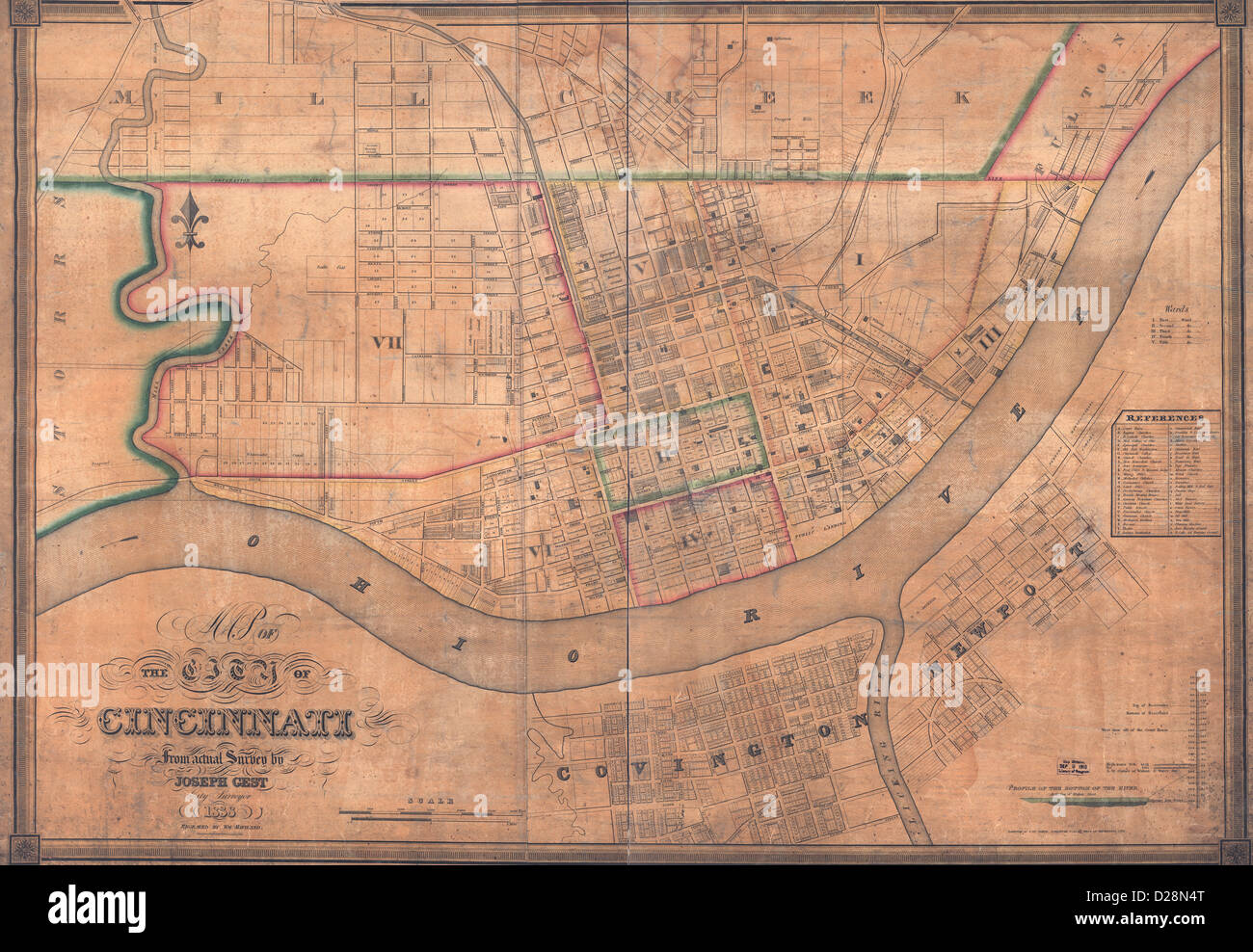 Ohio river map immagini e fotografie stock ad alta risoluzione - Alamy