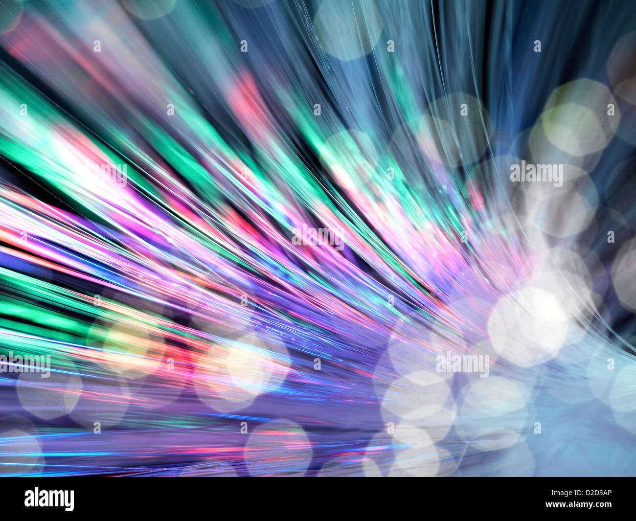 Fascio di calcolo della tecnologia a fibre ottiche immagini e ...