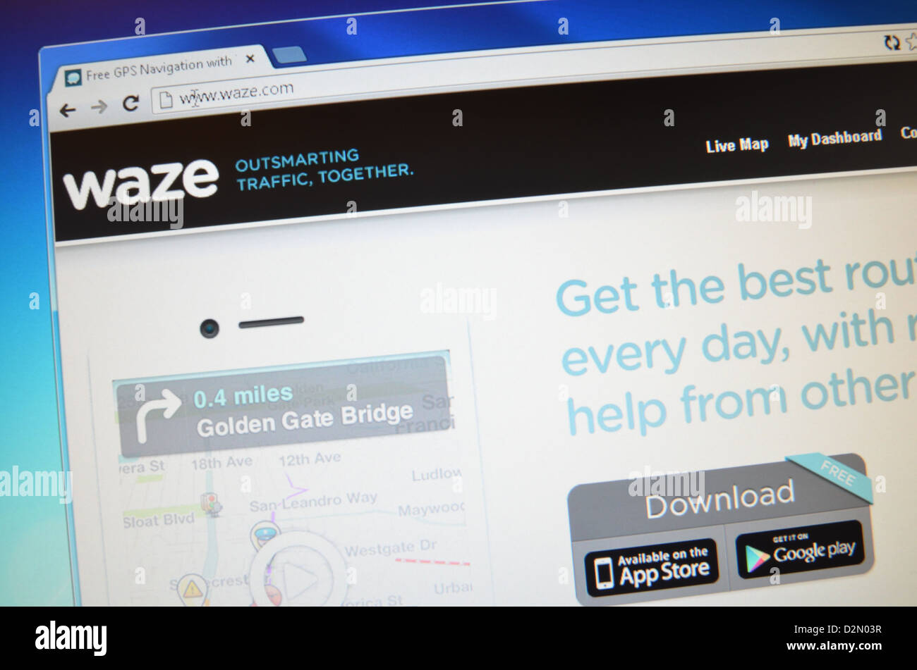 Waze logo immagini e fotografie stock ad alta risoluzione - Alamy