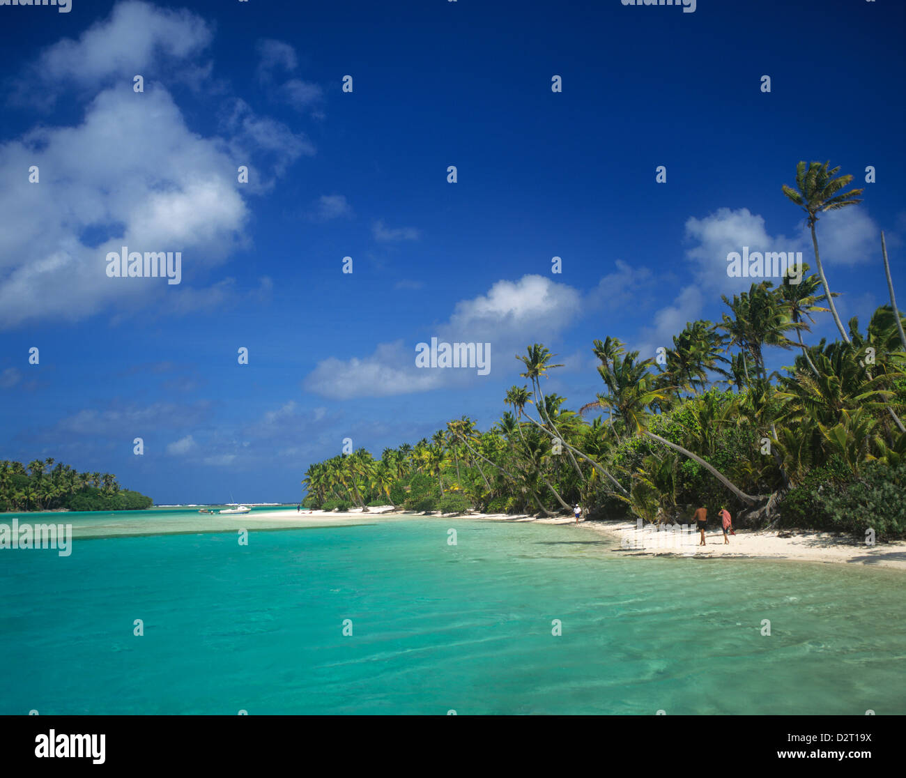 Isole di Cook, Aitutaki, Motu Tapuaetai, un piede isola di Aitutaki ...