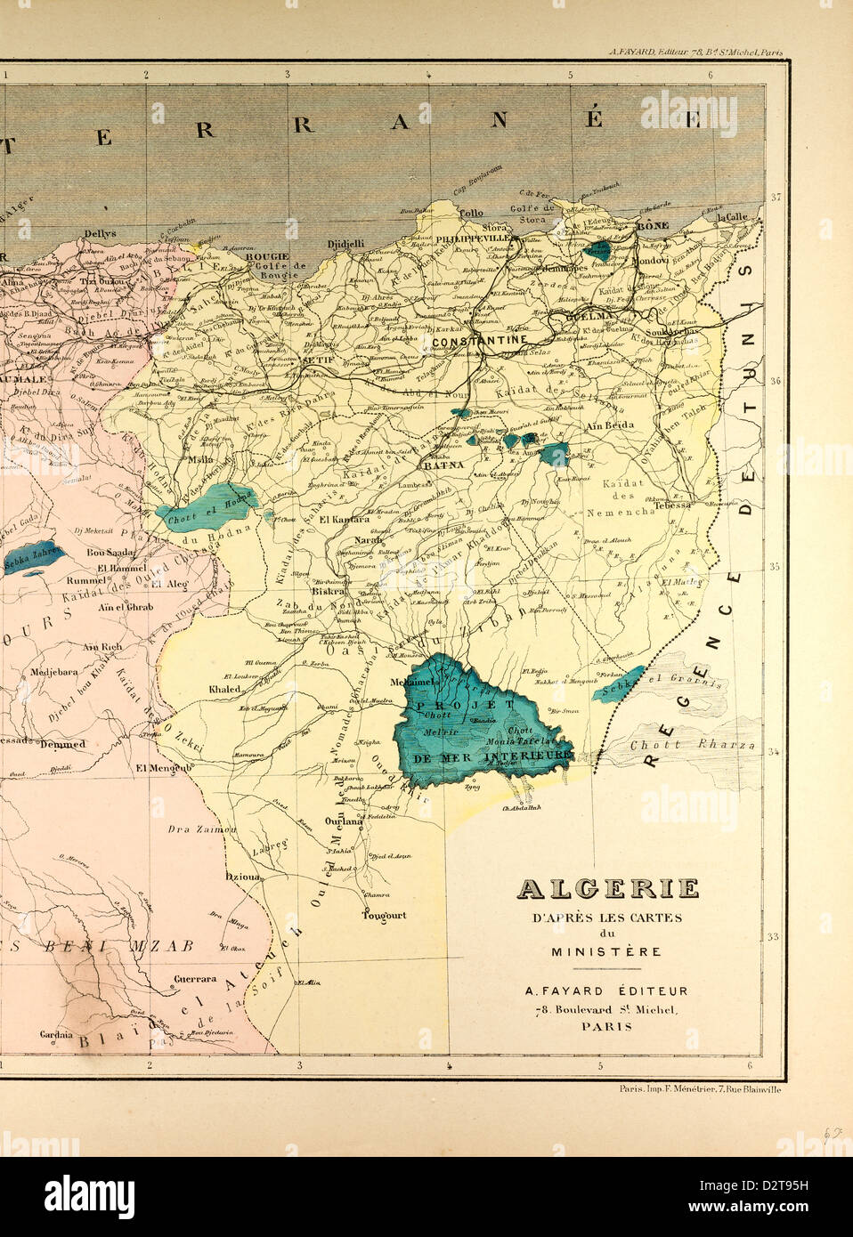 Mappa di algeria immagini e fotografie stock ad alta risoluzione - Alamy