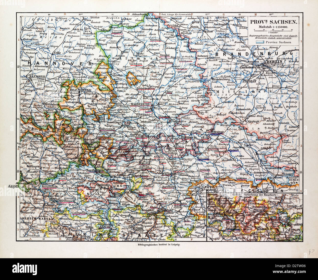 Map saxony anhalt immagini e fotografie stock ad alta risoluzione - Alamy