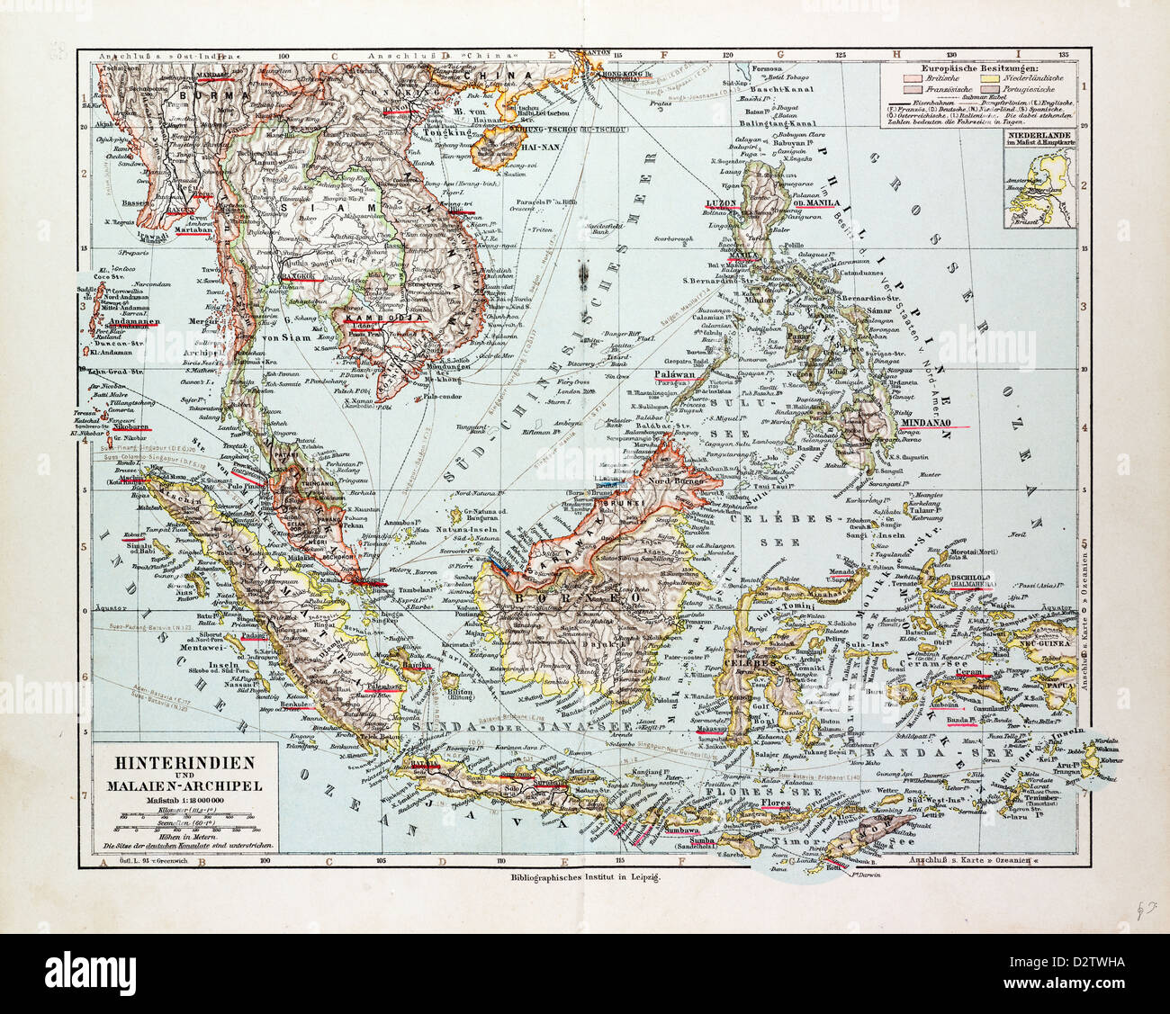 Map of indonesia immagini e fotografie stock ad alta risoluzione - Alamy