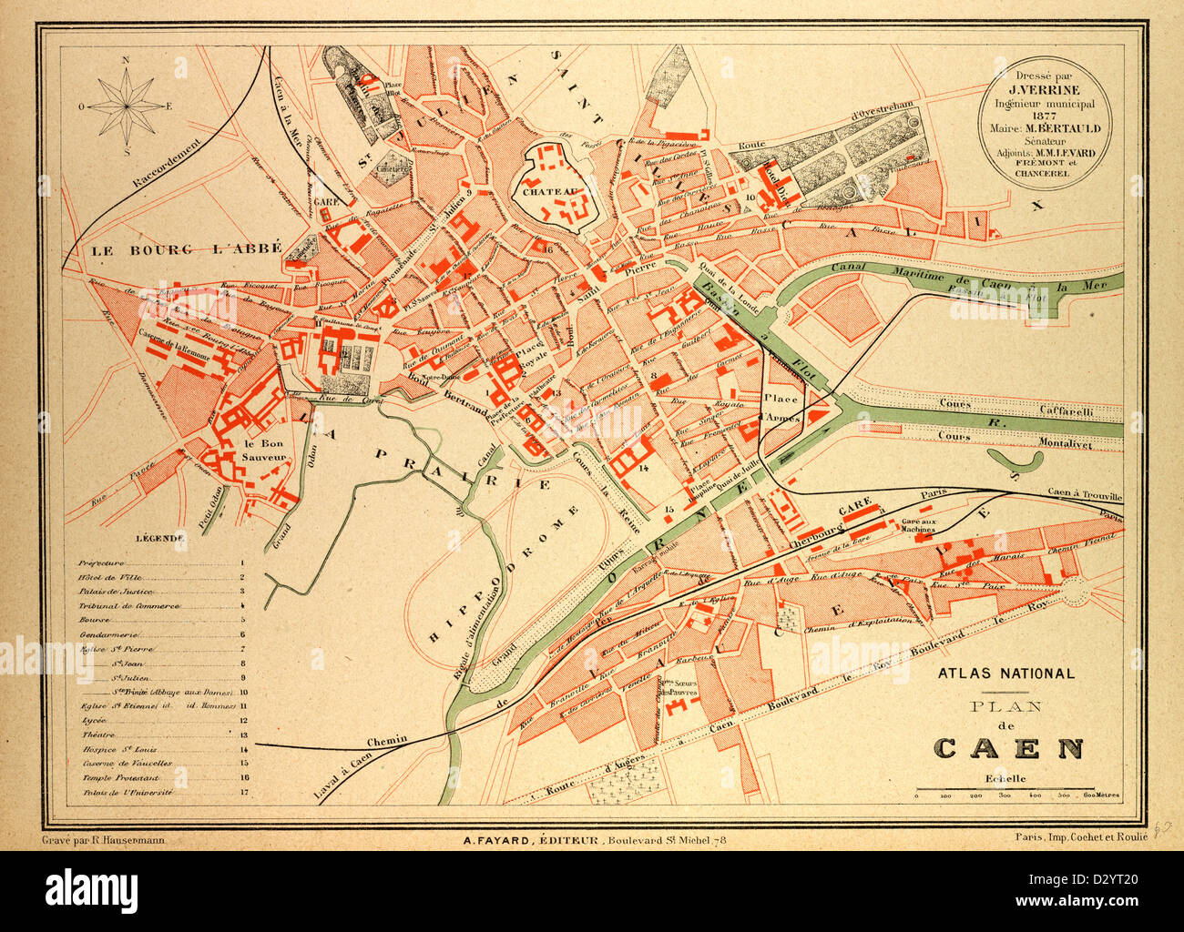 Mappa Di Caen Immagini E Fotografie Stock Ad Alta Risoluzione Alamy