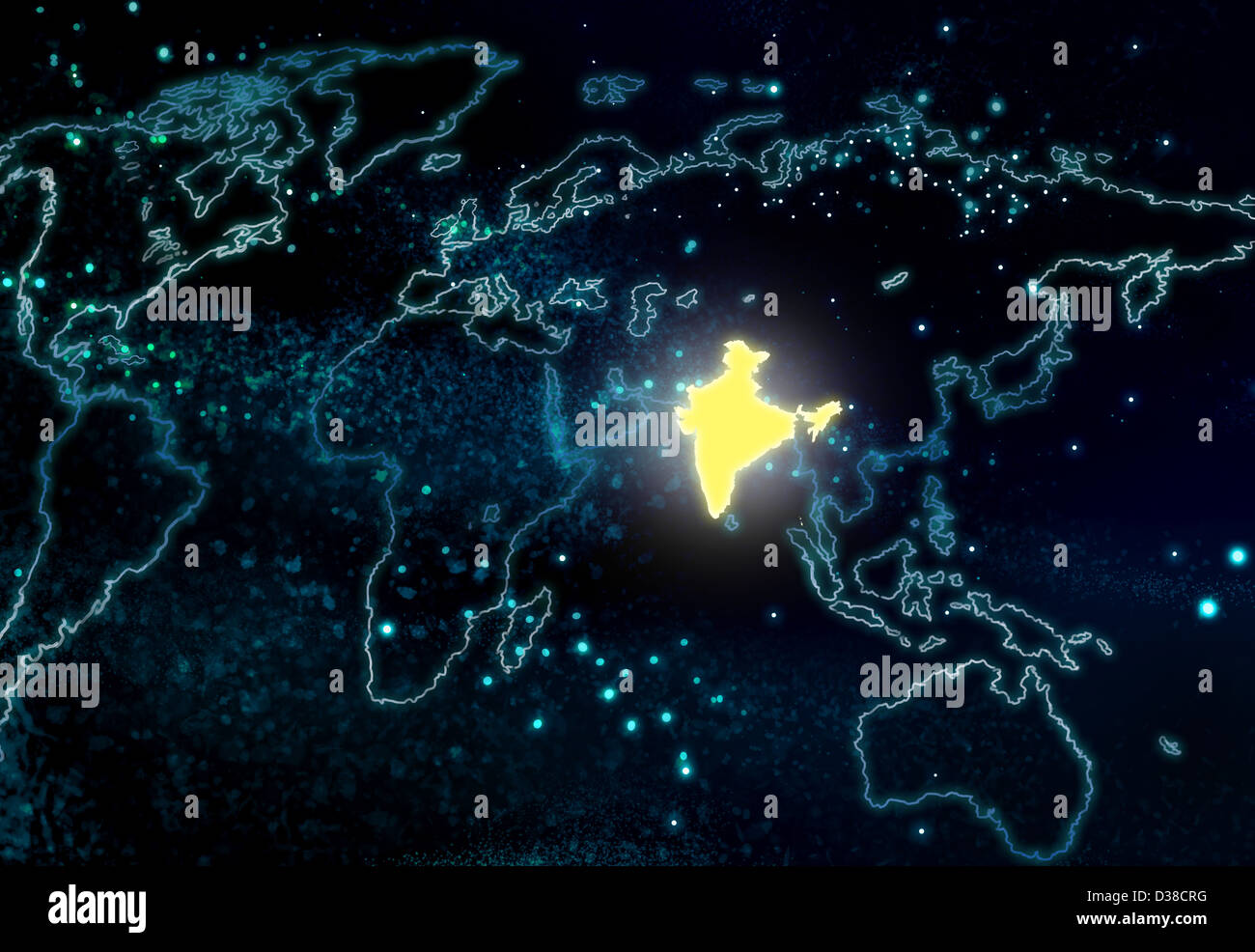 Mappa india immagini e fotografie stock ad alta risoluzione - Alamy