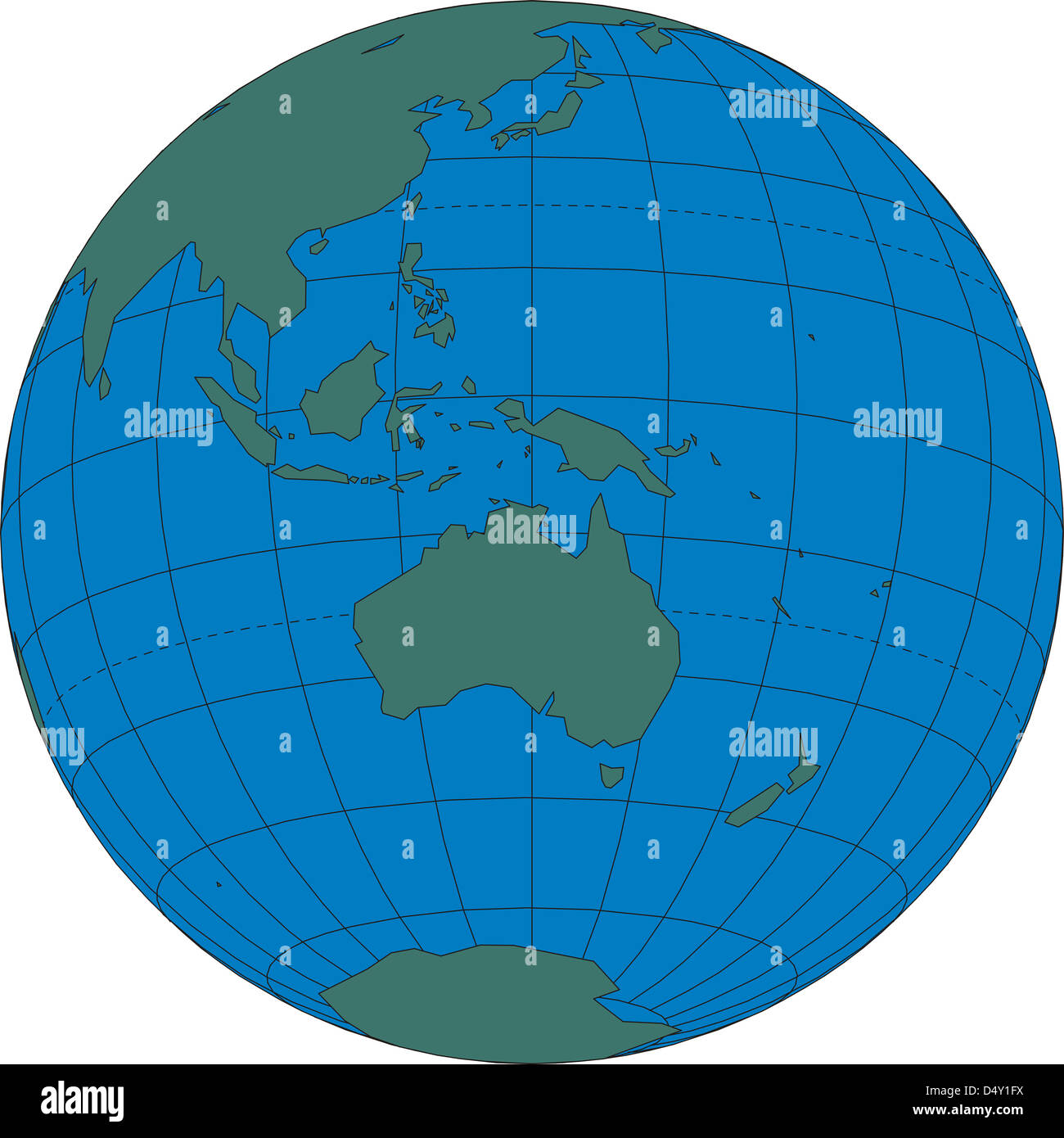 Mappa mondo mondo Australia Foto stock - Alamy