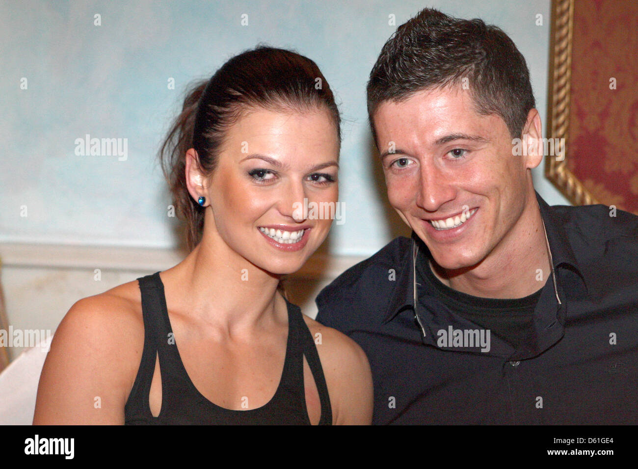 Robert lewandowski and anna lewandowski immagini e fotografie stock ad ...