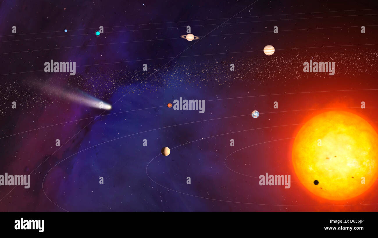 Il sistema solare immagini e fotografie stock ad alta risoluzione - Alamy
