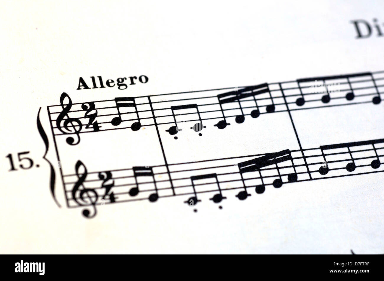 Rigo musicale immagini e fotografie stock ad alta risoluzione - Alamy