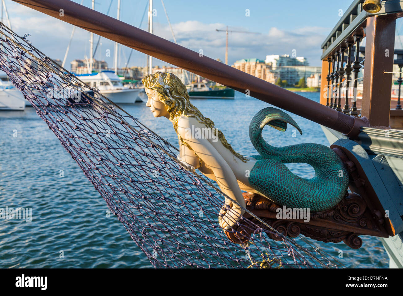 Mermaid. La nave polena Foto stock - Alamy