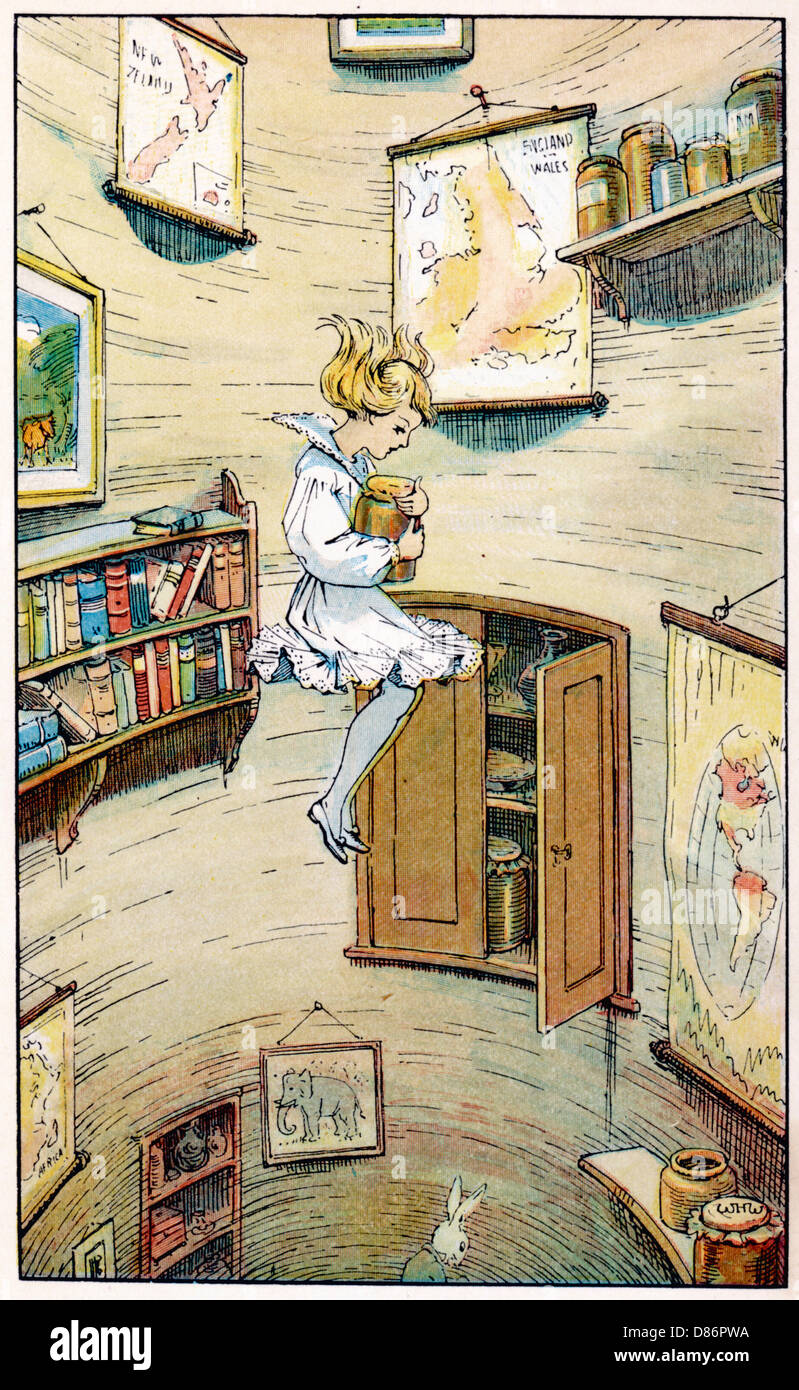 Alice nel paese delle meraviglie pozzo immagini e fotografie stock ad ...