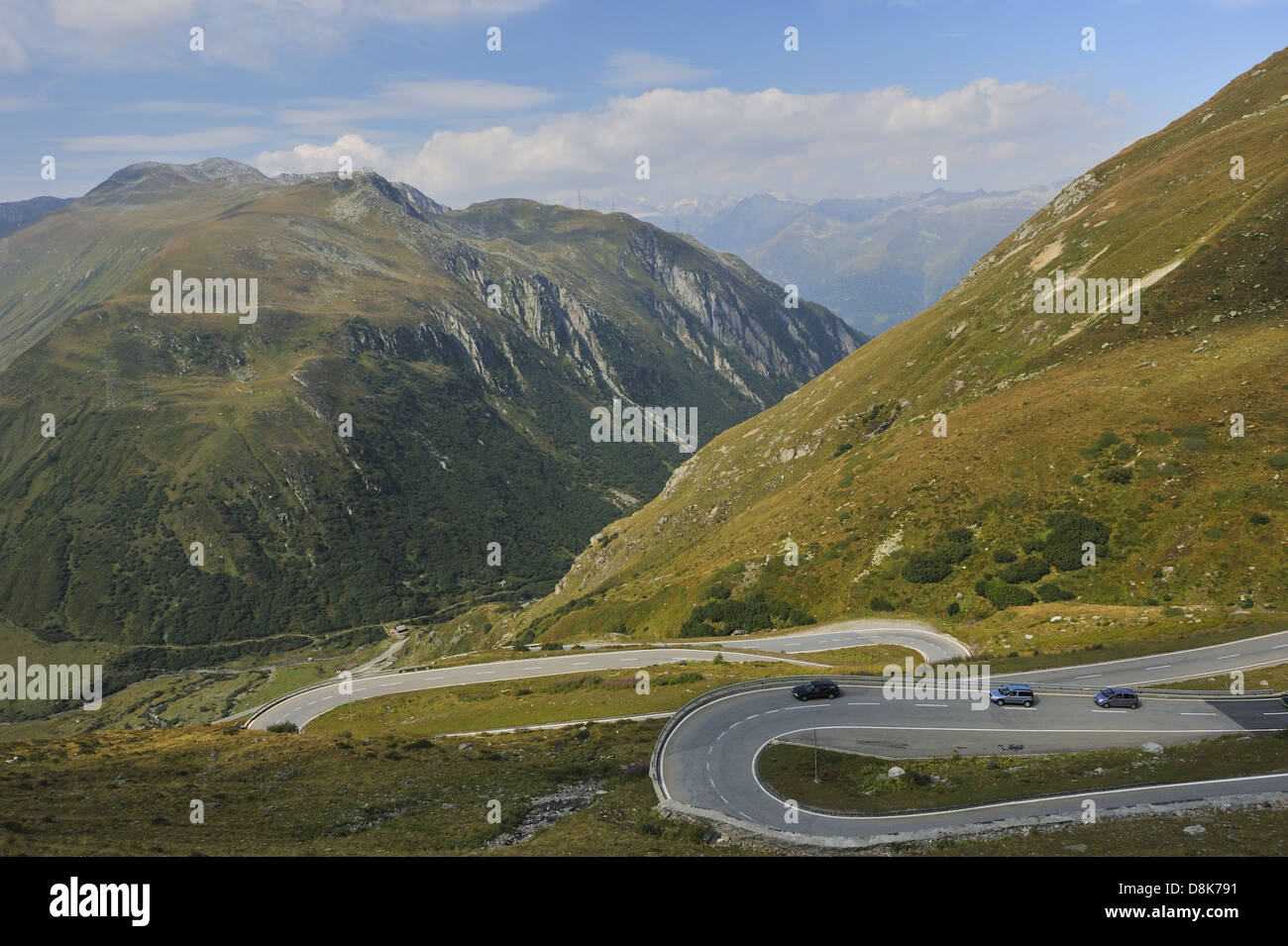 Vecchia strada del passo del san gottardo immagini e fotografie stock ...