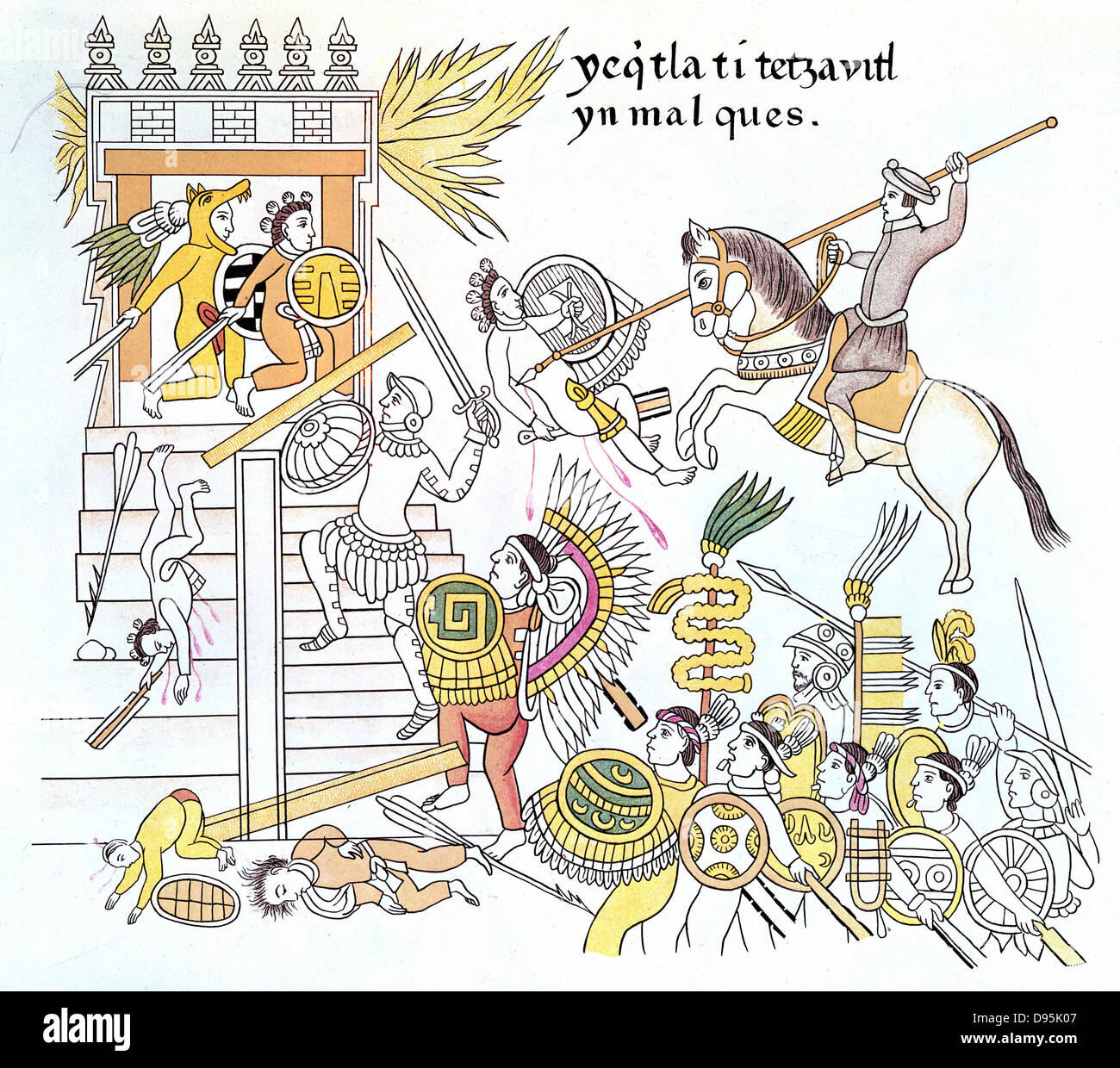 Spanish conquistadors aztec immagini e fotografie stock ad alta ...