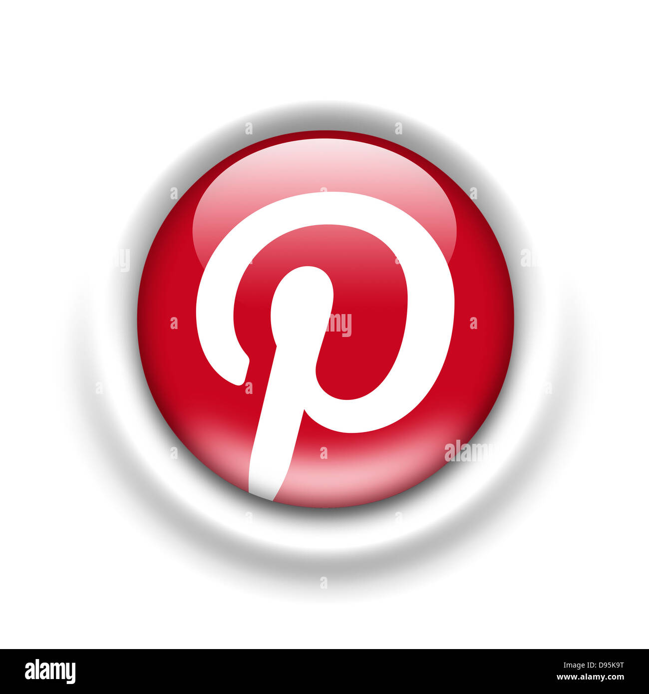 Logo pinterest icona simbolo bandiera Foto stock - Alamy