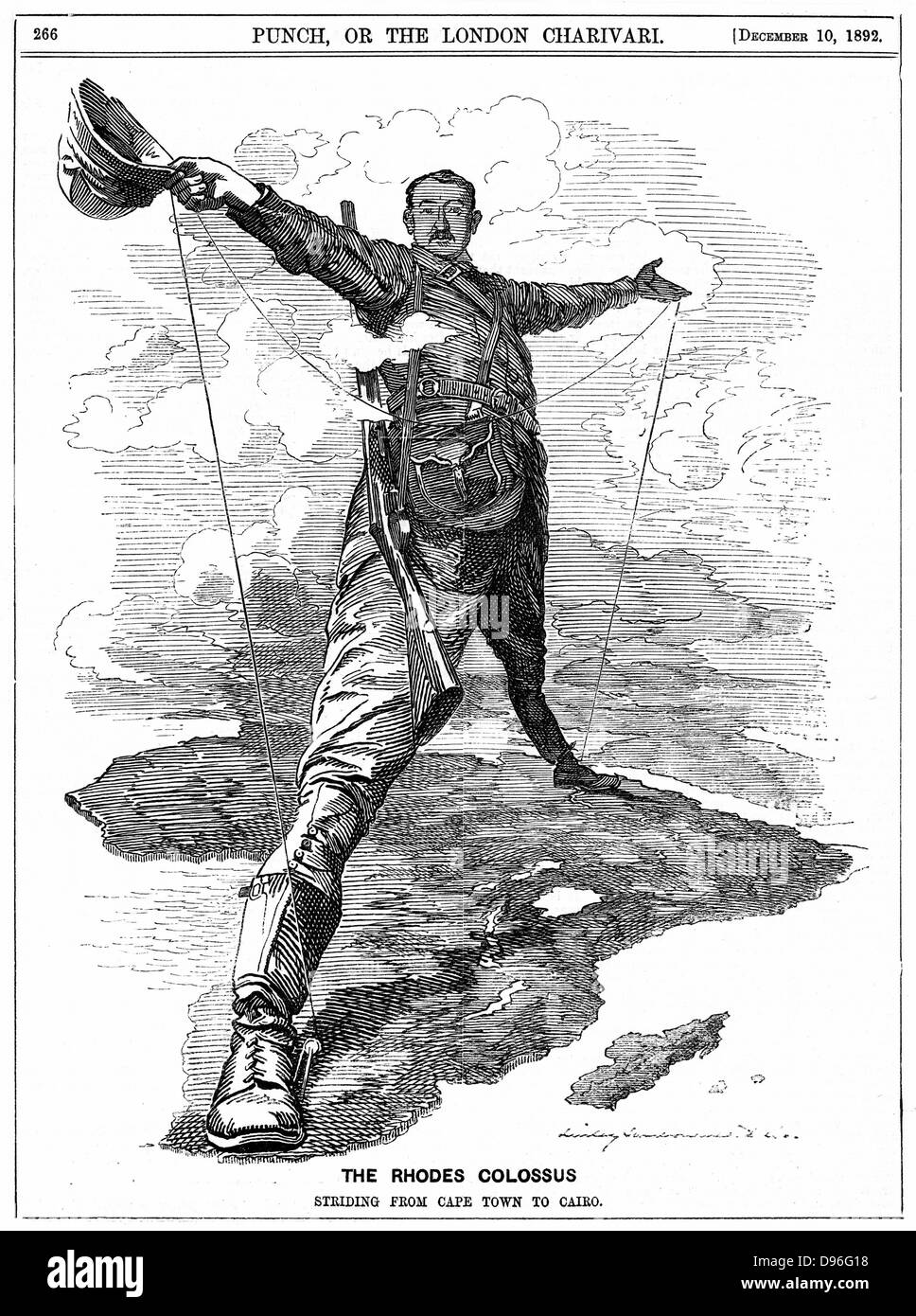 Cecil John Rhodes (1852-1902) inglese nato a South African statista. Il ...