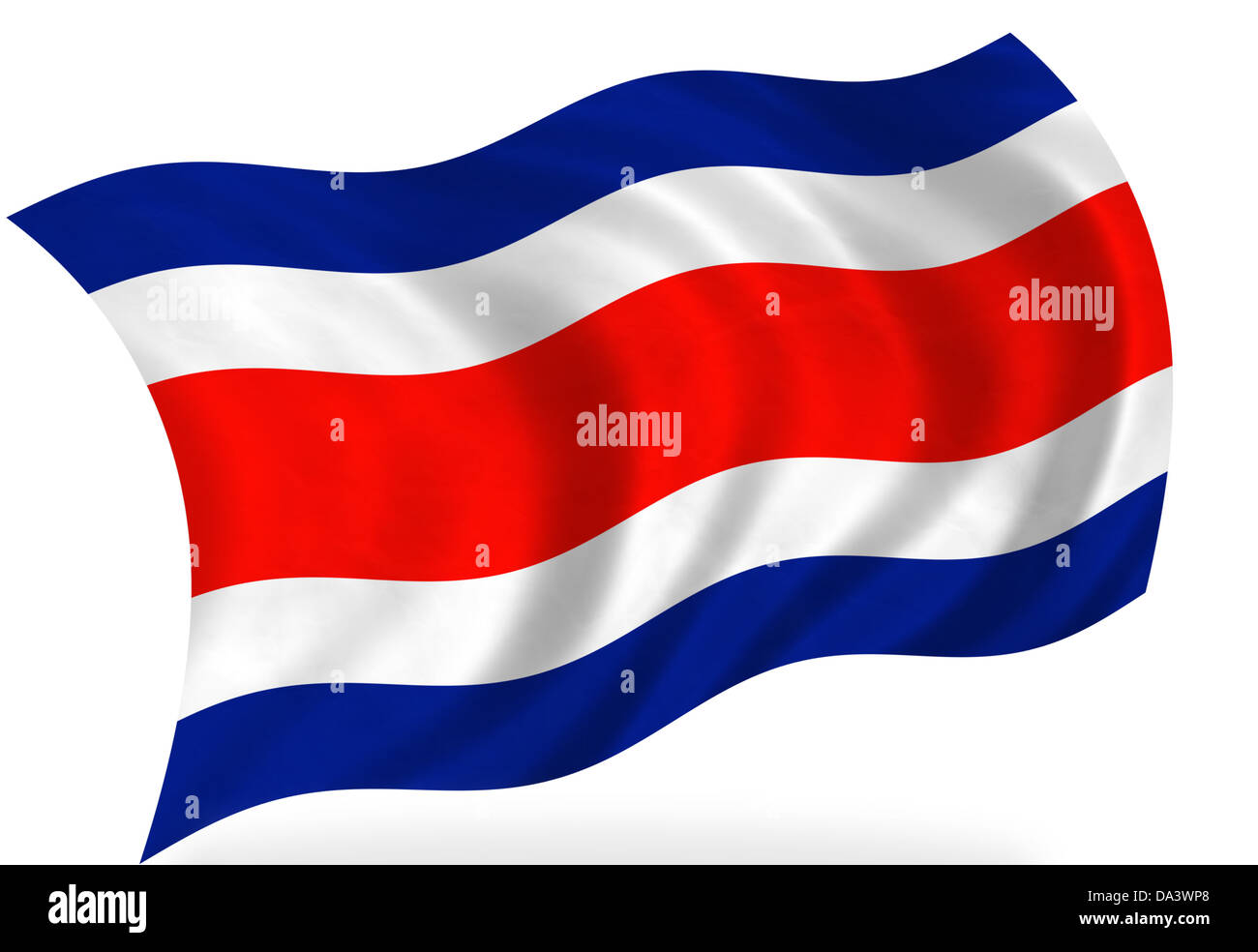 Bandiera bianca della costa rica immagini e fotografie stock ad alta ...