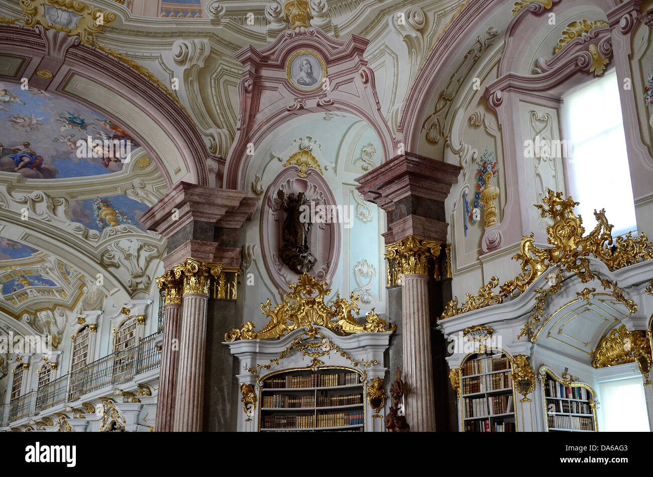 Abbazia di Admont Biblioteca hall in Stiria, Austria, la più grande ...