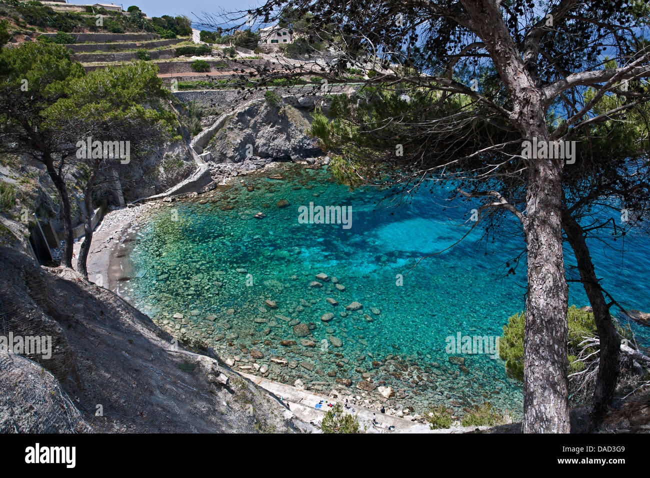 Banyalbufar beach. Mallorca. Spagna Foto stock - Alamy