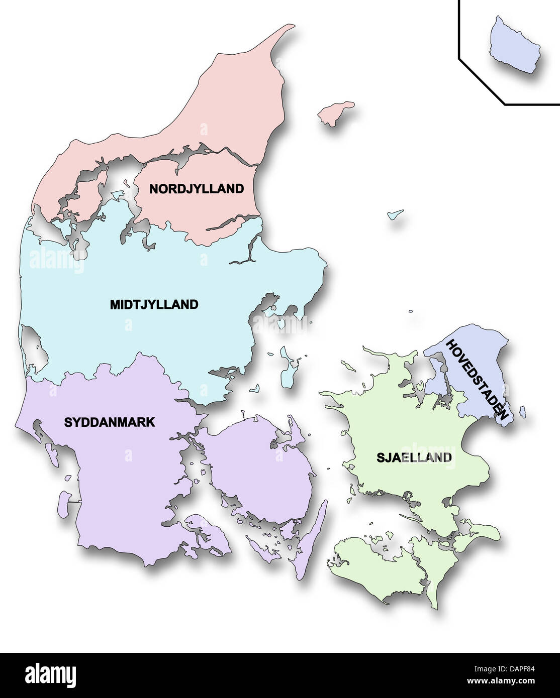 Cartina geografica danimarca immagini e fotografie stock ad alta ...
