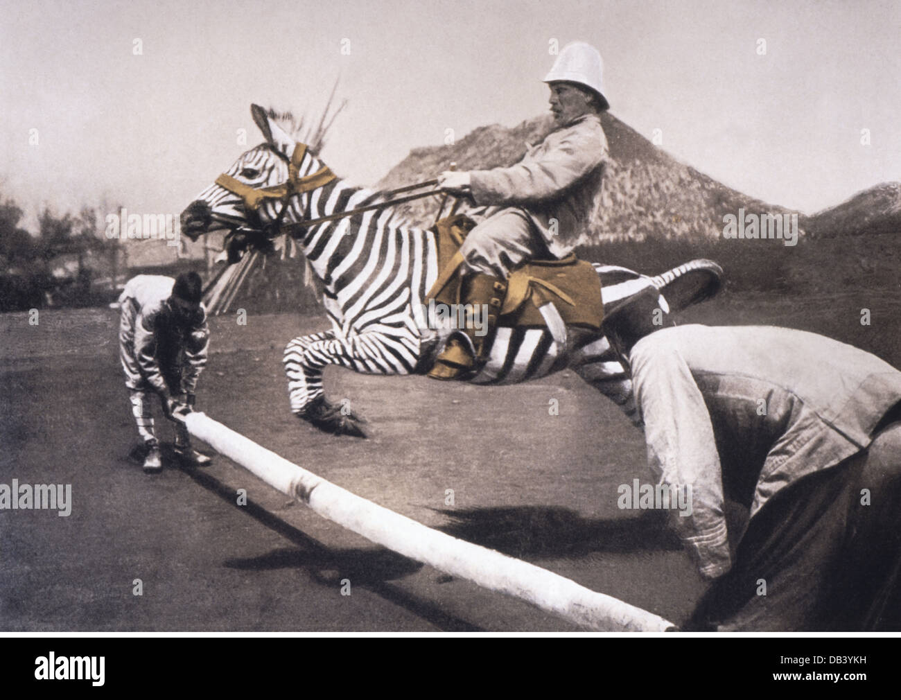 Colonialismo, Africa orientale tedesca, sport, zebra equitazione ...
