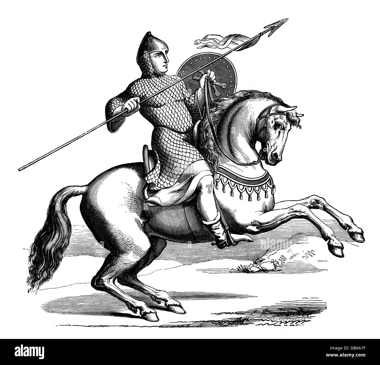 Medieval knight on horse immagini e fotografie stock ad alta ...