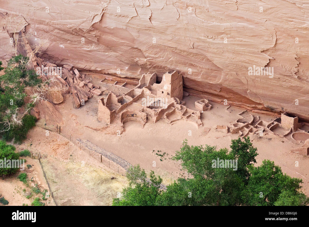 Antelope House, antichi Anasazi cliff abitazione, visto dal North Rim ...
