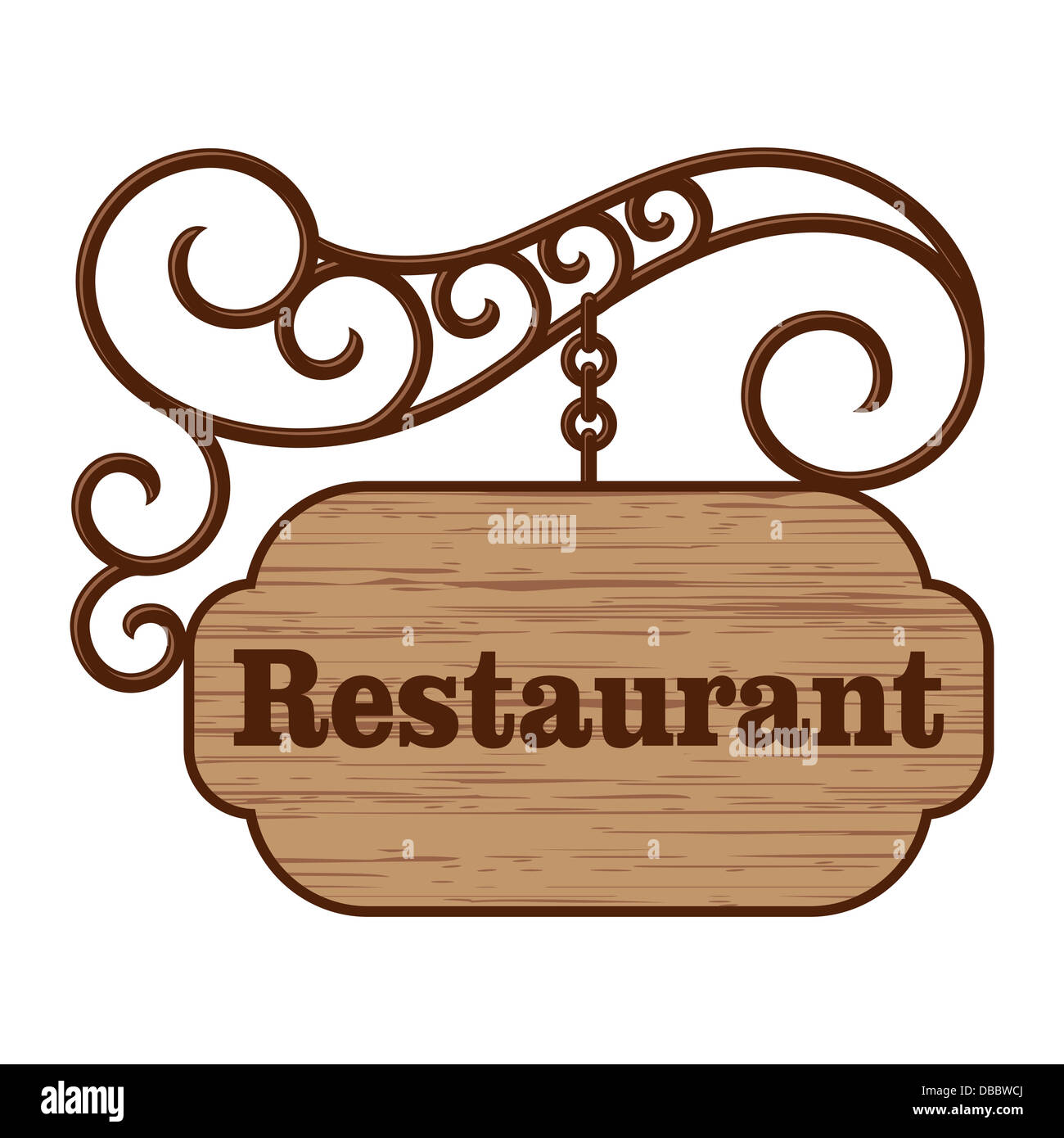 Insegna del cartello pubblicitario del ristorante immagini e fotografie ...