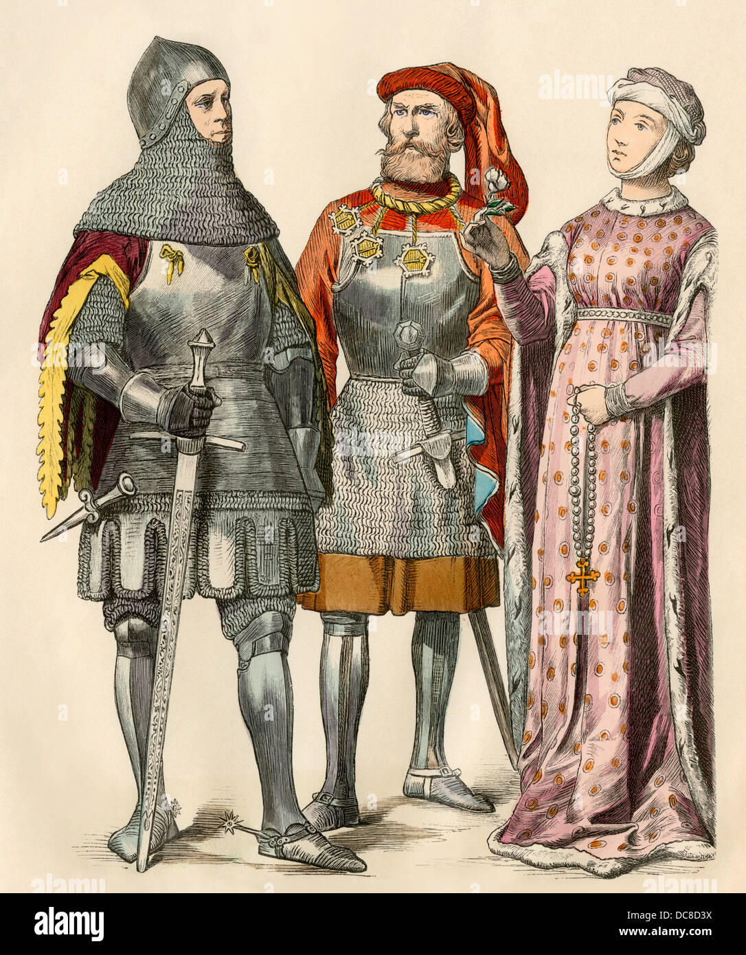 Medioevo dama e cavaliere immagini e fotografie stock ad alta ...