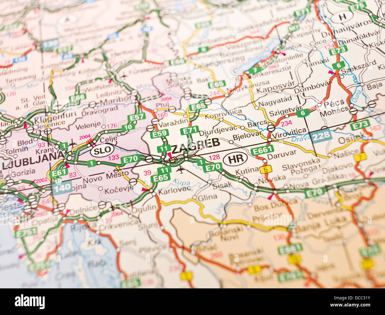 Croatia relief map immagini e fotografie stock ad alta risoluzione - Alamy