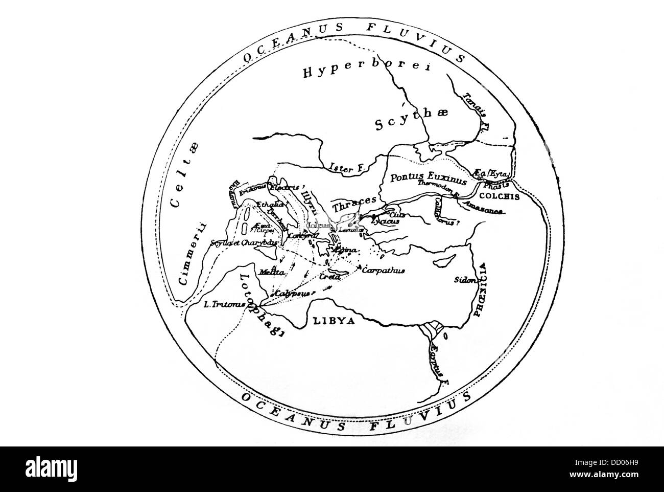 Mappa del viaggio degli argonauti immagini e fotografie stock ad alta ...