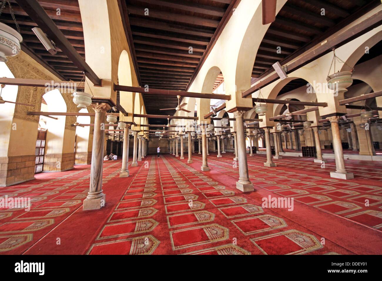 Interior al azhar mosque cairo egypt immagini e fotografie stock ad ...