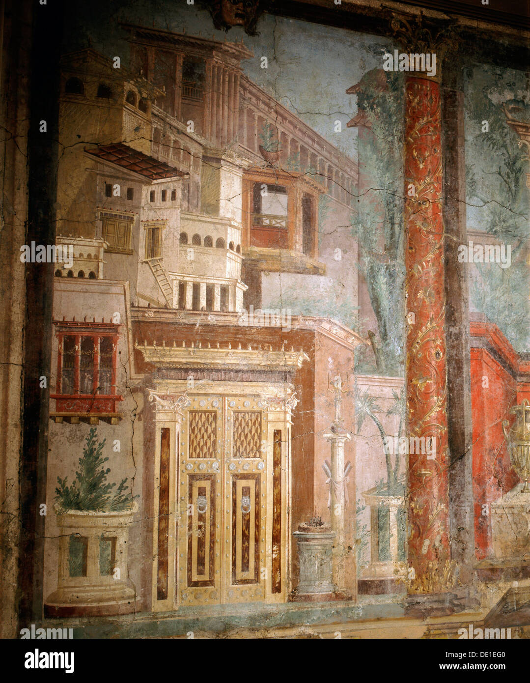Cubiculum from roman villa boscoreale immagini e fotografie stock ad ...