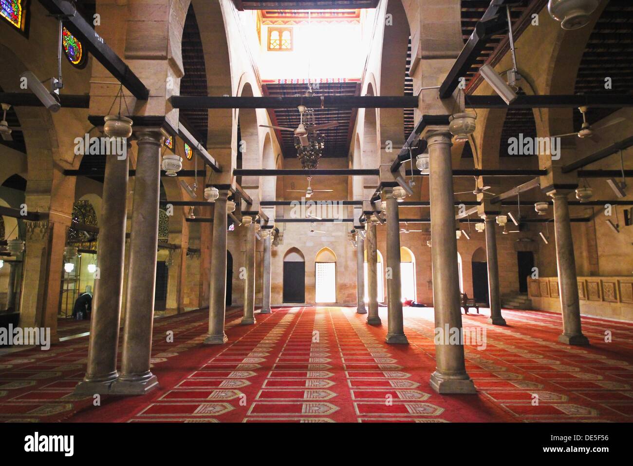 Interior al azhar mosque cairo egypt immagini e fotografie stock ad ...