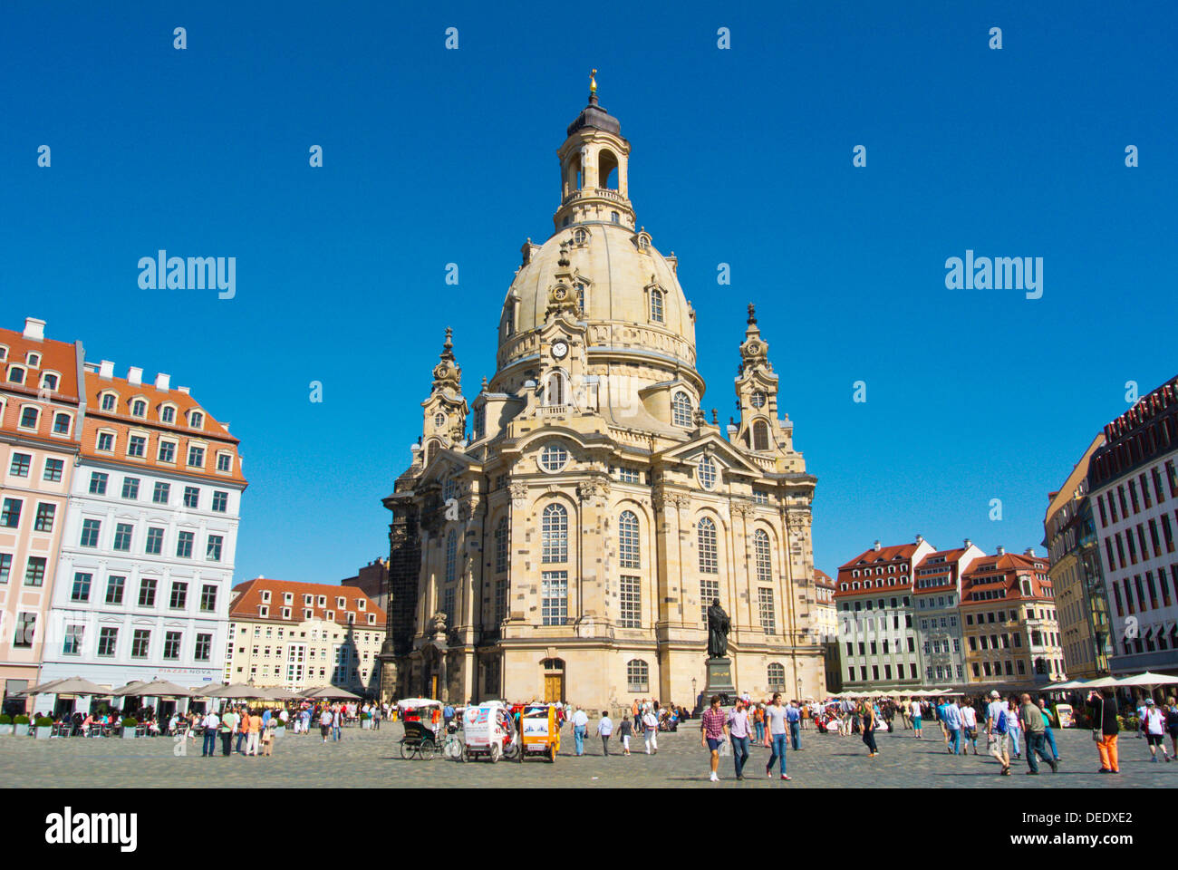 Chiesa Frauenkirche piazza Neumarkt Altstadt la città vecchia città di ...