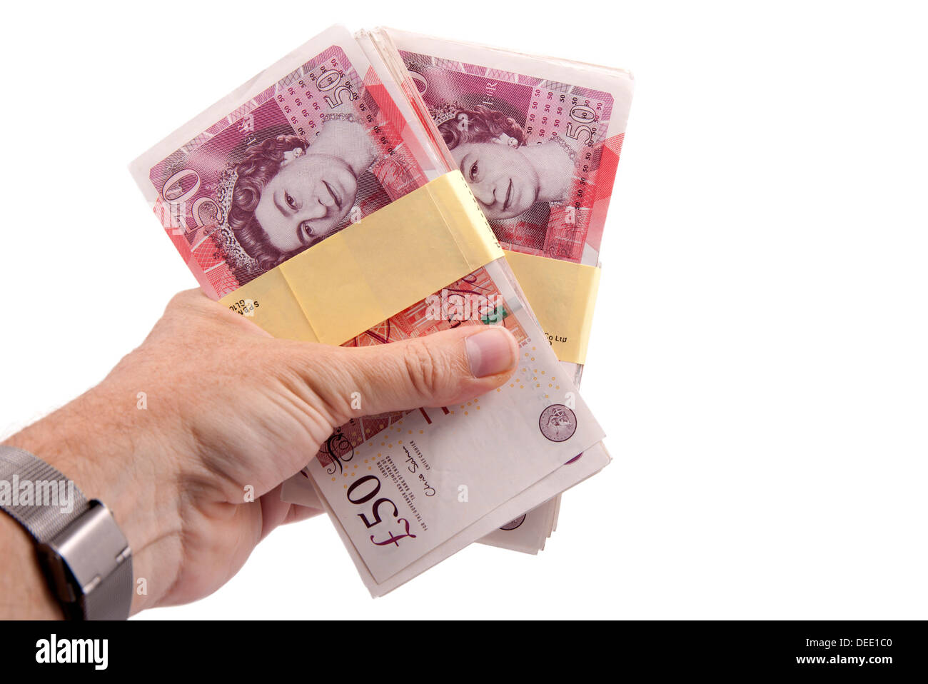 Wad fifty pound notes immagini e fotografie stock ad alta risoluzione ...