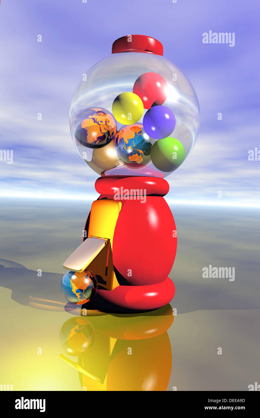 Gumball machine toy immagini e fotografie stock ad alta risoluzione - Alamy