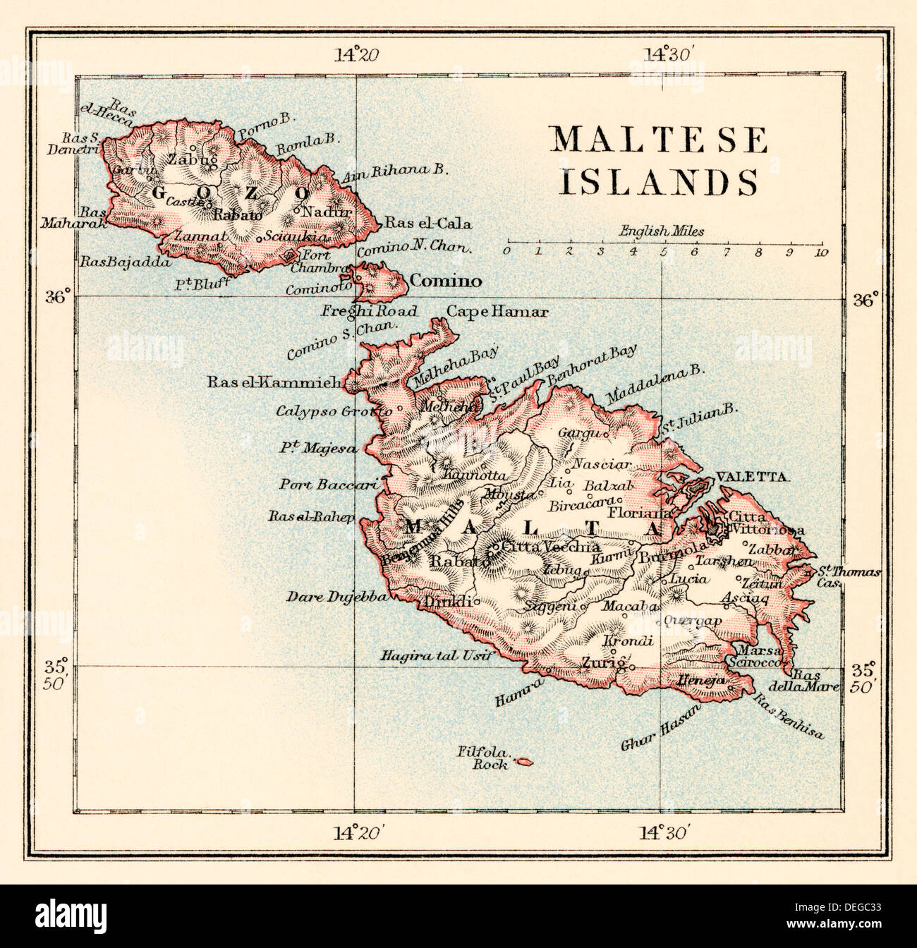 Malta mappa immagini e fotografie stock ad alta risoluzione - Alamy