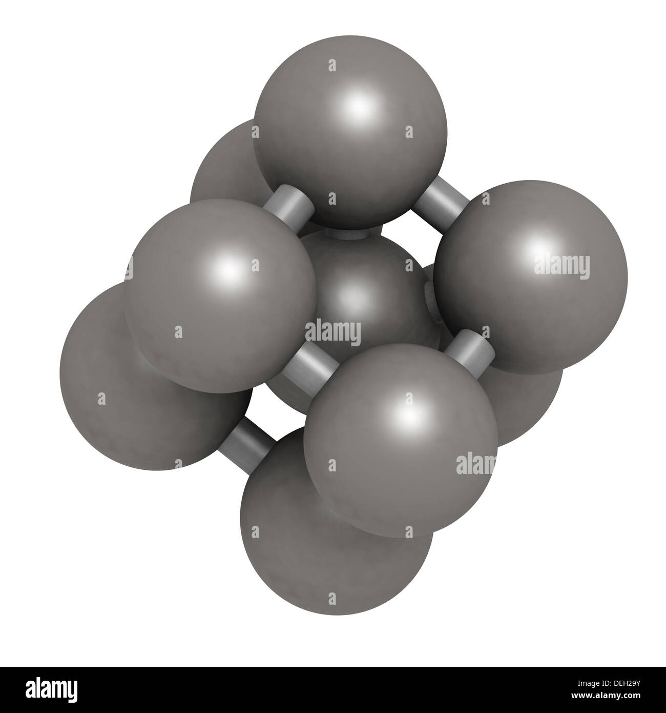 Ferro (Fe, ferrite) metallo, struttura cristallina. Unità cell. Gli ...